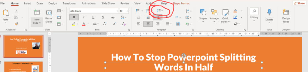 Stop Powerpoint Breaking Words In Half (Powerpoint Splitting Words ...
