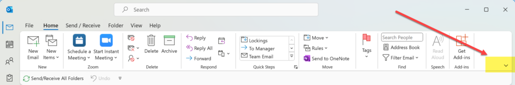 Add Next And Previous Email Arrows To Outlook Windows 11